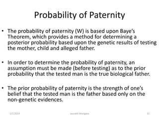 Paternity index | PPTX