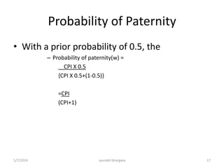 Paternity index | PPTX