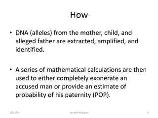Paternity index | PPTX