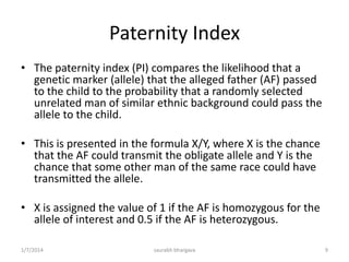 Paternity index | PPTX