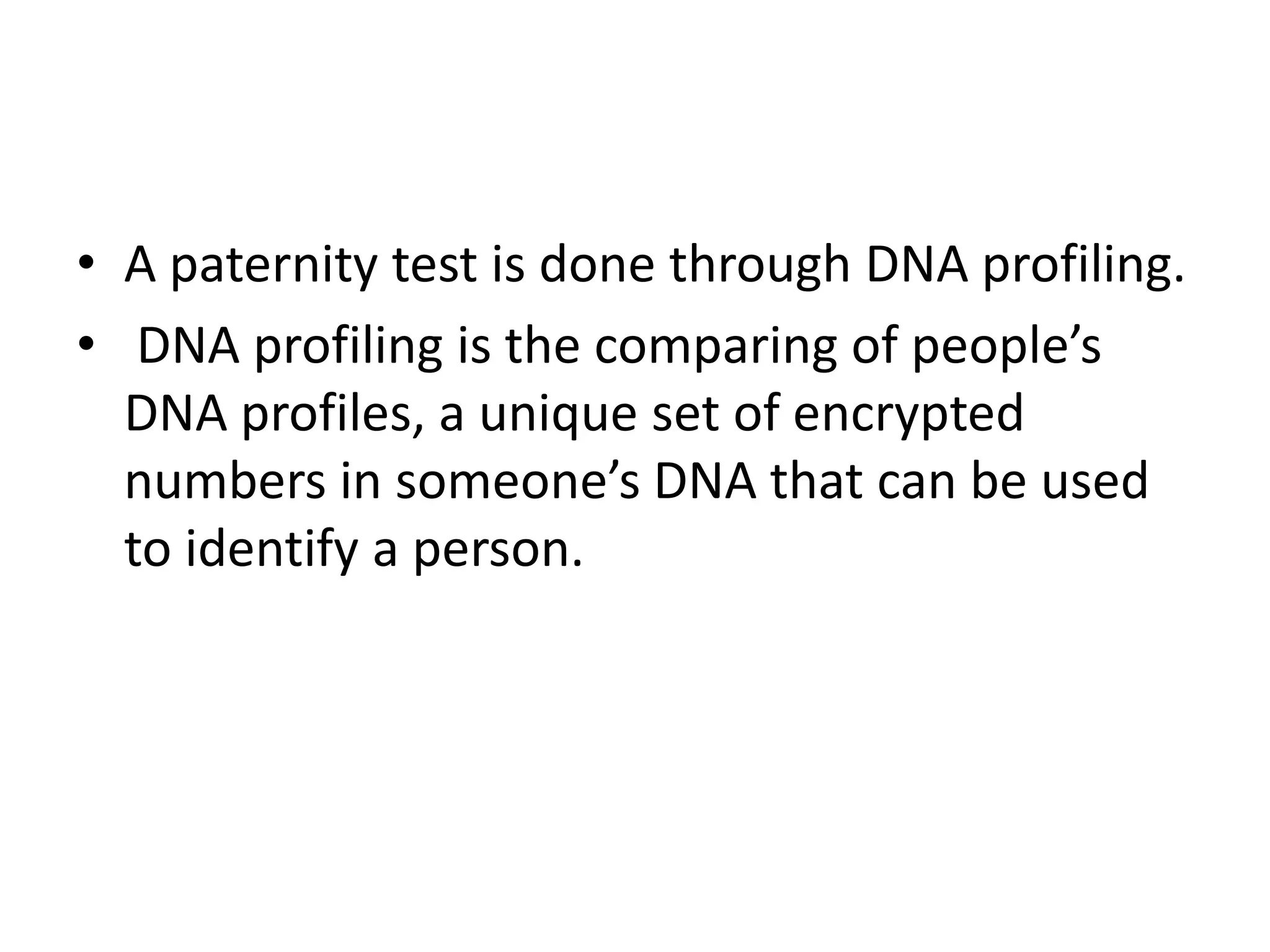 Paternity testing | PPTX