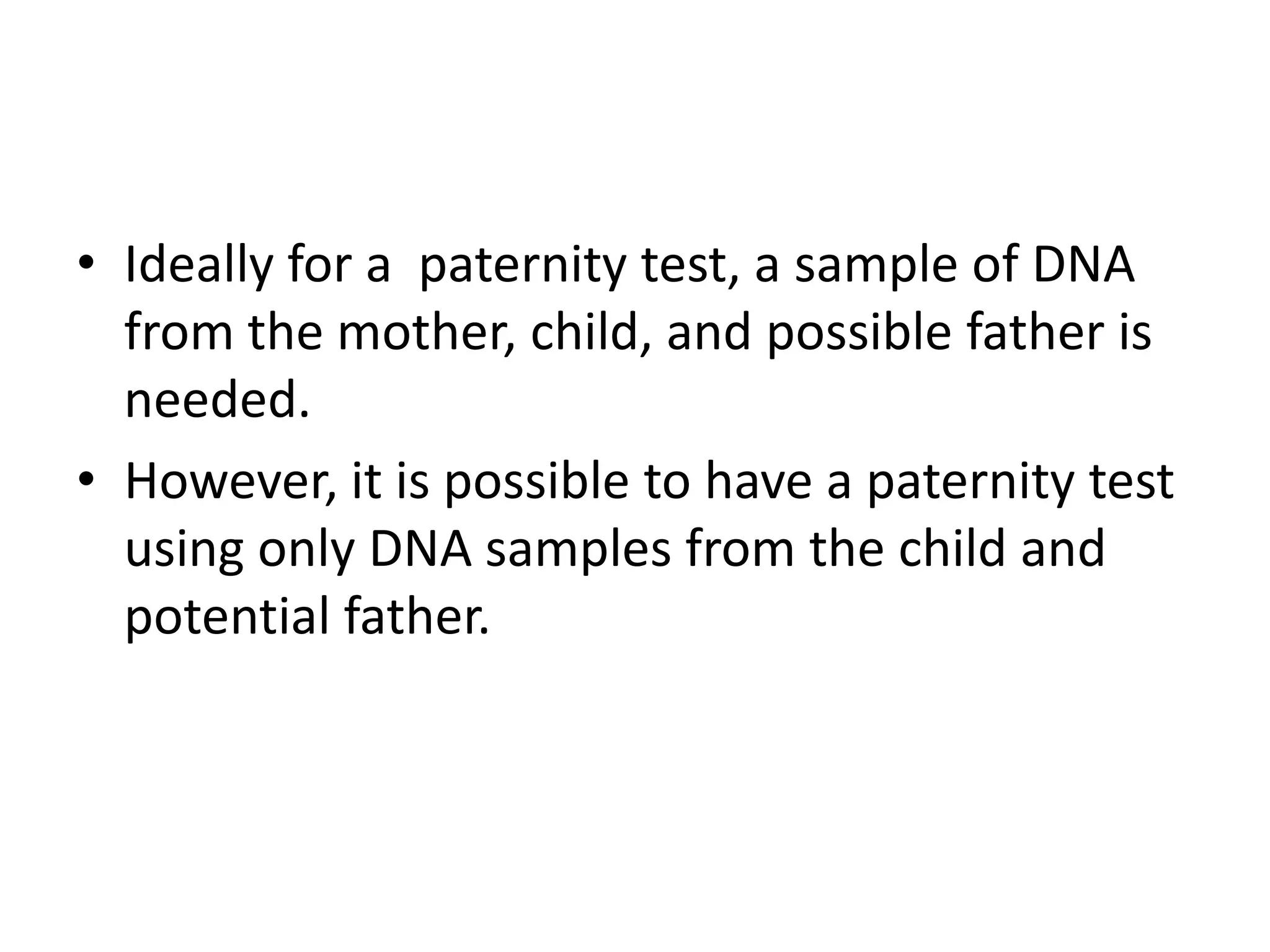 Paternity testing | PPTX