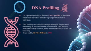 paternity testing pptx. | PPTX