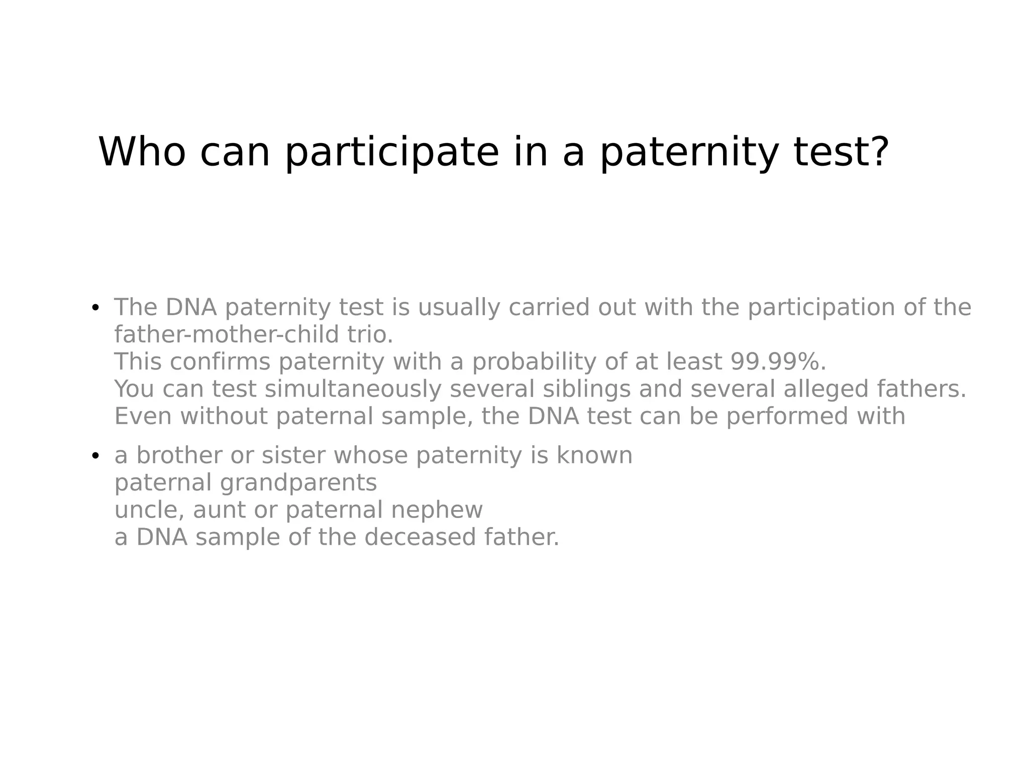 Paternity Testing Services Waco | PPT
