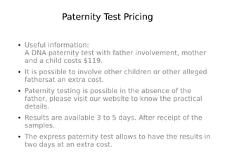 Paternity Testing Services Waco | PPT