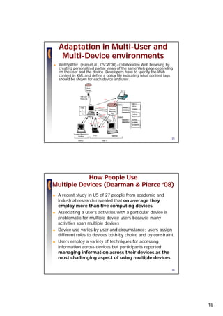 Adaptation and Continuity in Multi-Device Environments | PDF