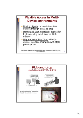 Adaptation and Continuity in Multi-Device Environments | PDF