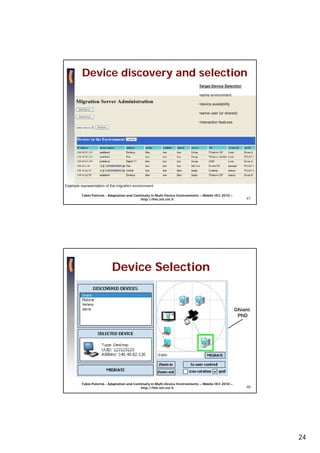 Adaptation and Continuity in Multi-Device Environments | PDF