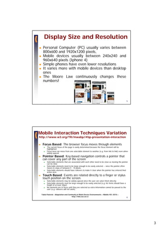 Adaptation and Continuity in Multi-Device Environments | PDF