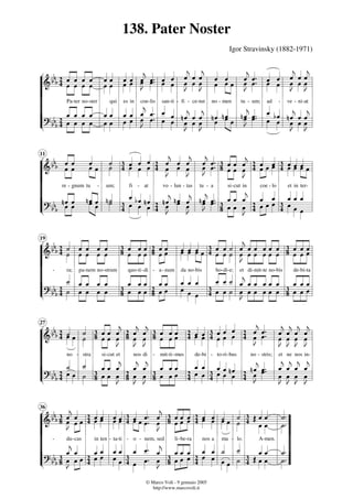 Pater noster stravinsky | PDF