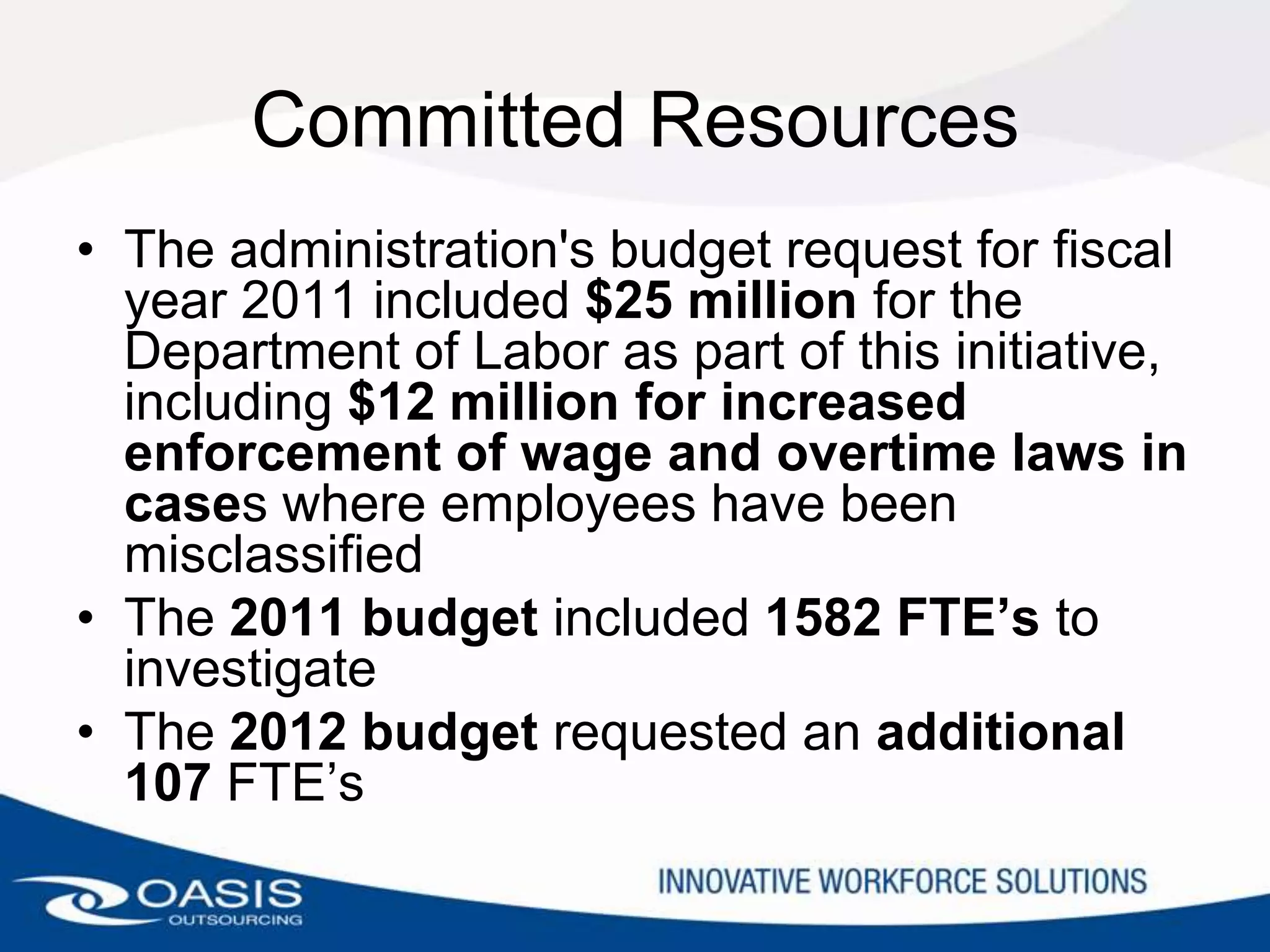 Misclassification: 1099 Contractor or Employee | PPTX