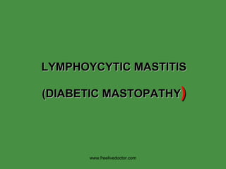 Path anat(disease of mammary gland) | PPT