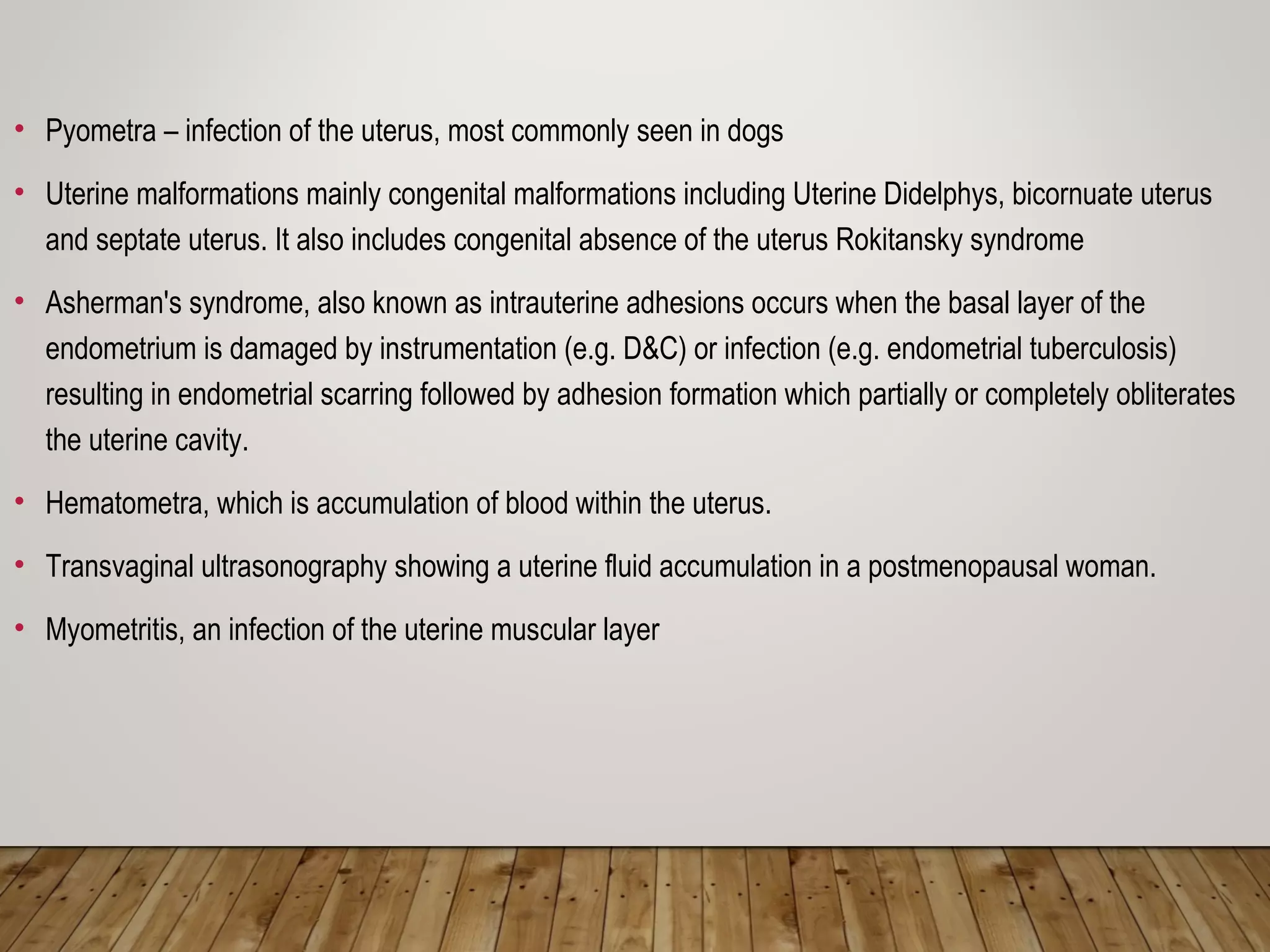 Path anat(disease of the uterus body) | PPT