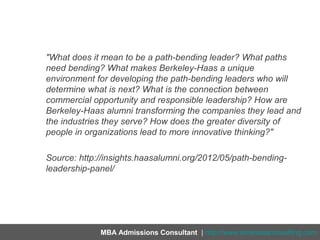 Path bending leadership at HAAS a de facto 5th principle | PPT