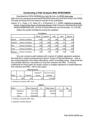 Path Spss Amos (1) | DOC