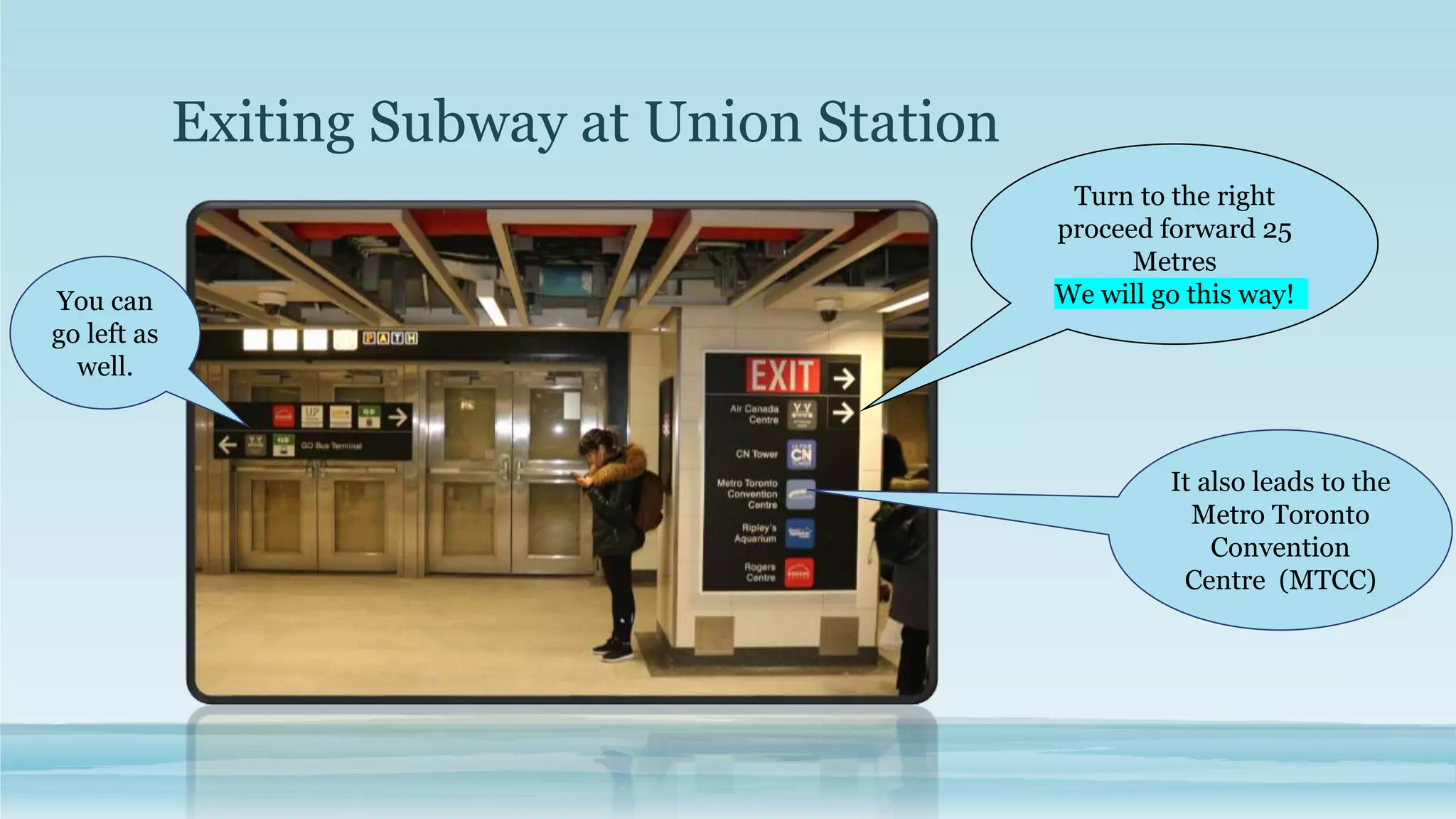 Path union subway station to acc | PPT
