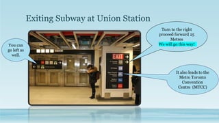 Path union subway station to acc | PPT
