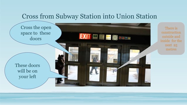 Path union subway station to acc | PPT