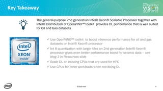 “Acceleration of Deep Learning Using OpenVINO: 3D Seismic Case Study,” a Presentation from Intel ...