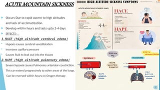 high altitude physiology and related sickness | PPTX