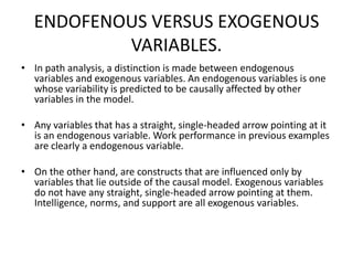 Path analysis with manifest variables | PPT
