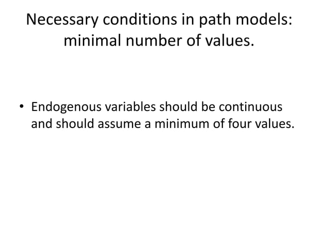 Path analysis with manifest variables | PPT