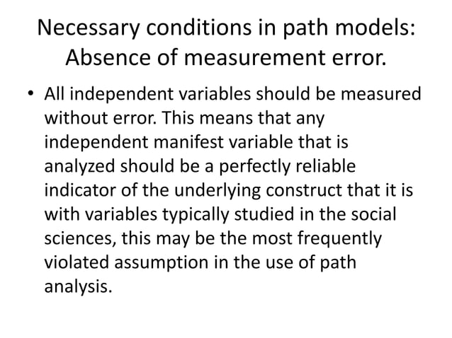 Path analysis with manifest variables | PPT