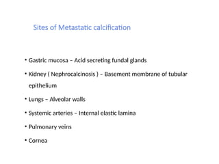 Path calcification for mbbs 2nd year pathology | PPTX | Bone and Joint ...