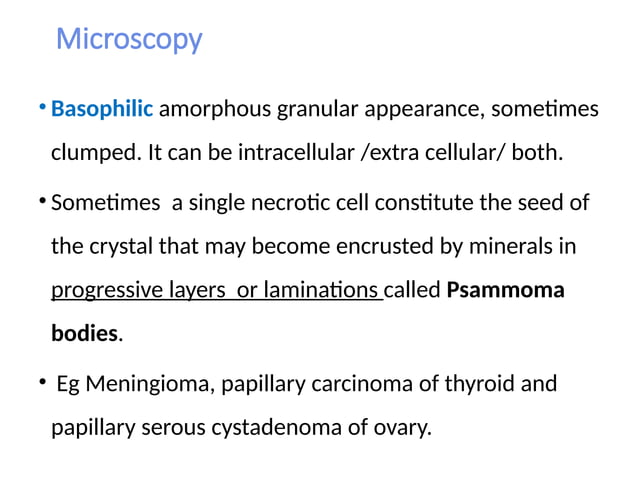 Path calcification for mbbs 2nd year pathology | PPTX | Bone and Joint ...