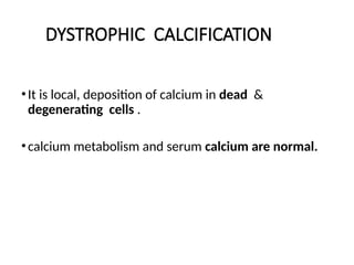 Path calcification for mbbs 2nd year pathology | PPTX | Bone and Joint ...