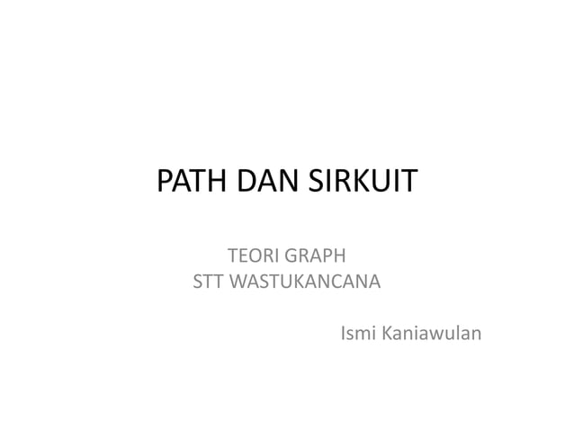 PATH DAN SIRKUIT | PPT