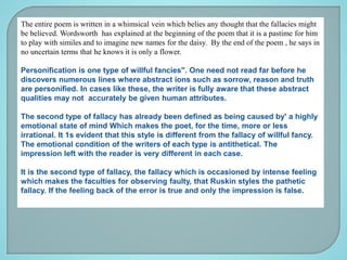 Pathetic fallacy | PPTX