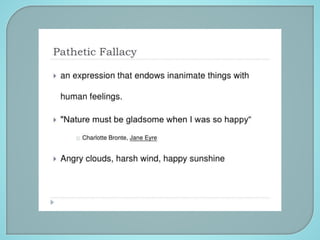 Pathetic fallacy | PPT