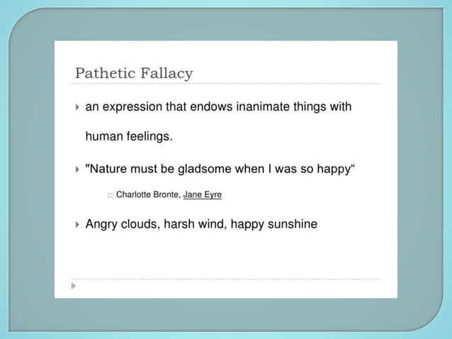 Pathetic fallacy | PPT
