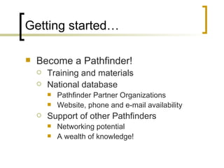 Pathfinder Workshop | PPT