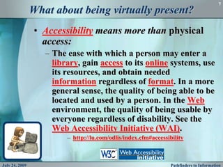 Pathfinders to Information: 2003 version | PPT