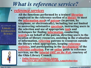 Pathfinders to Information: administering reference services in school ...