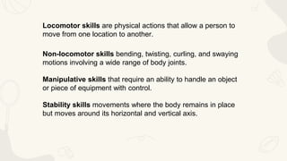 Movement competency, physical activities | PPTX