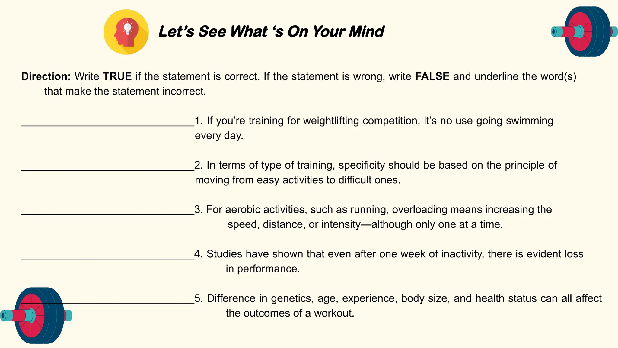 PATH FIT 1 principles of training and exercise | PPTX