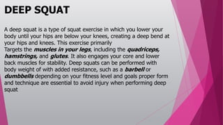pathfit1 deep squats.pptx | Physical Therapy | Wellness