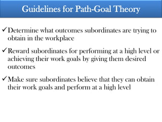 Path goal theory | PPTX