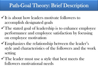 Part Goal Leadership Theory