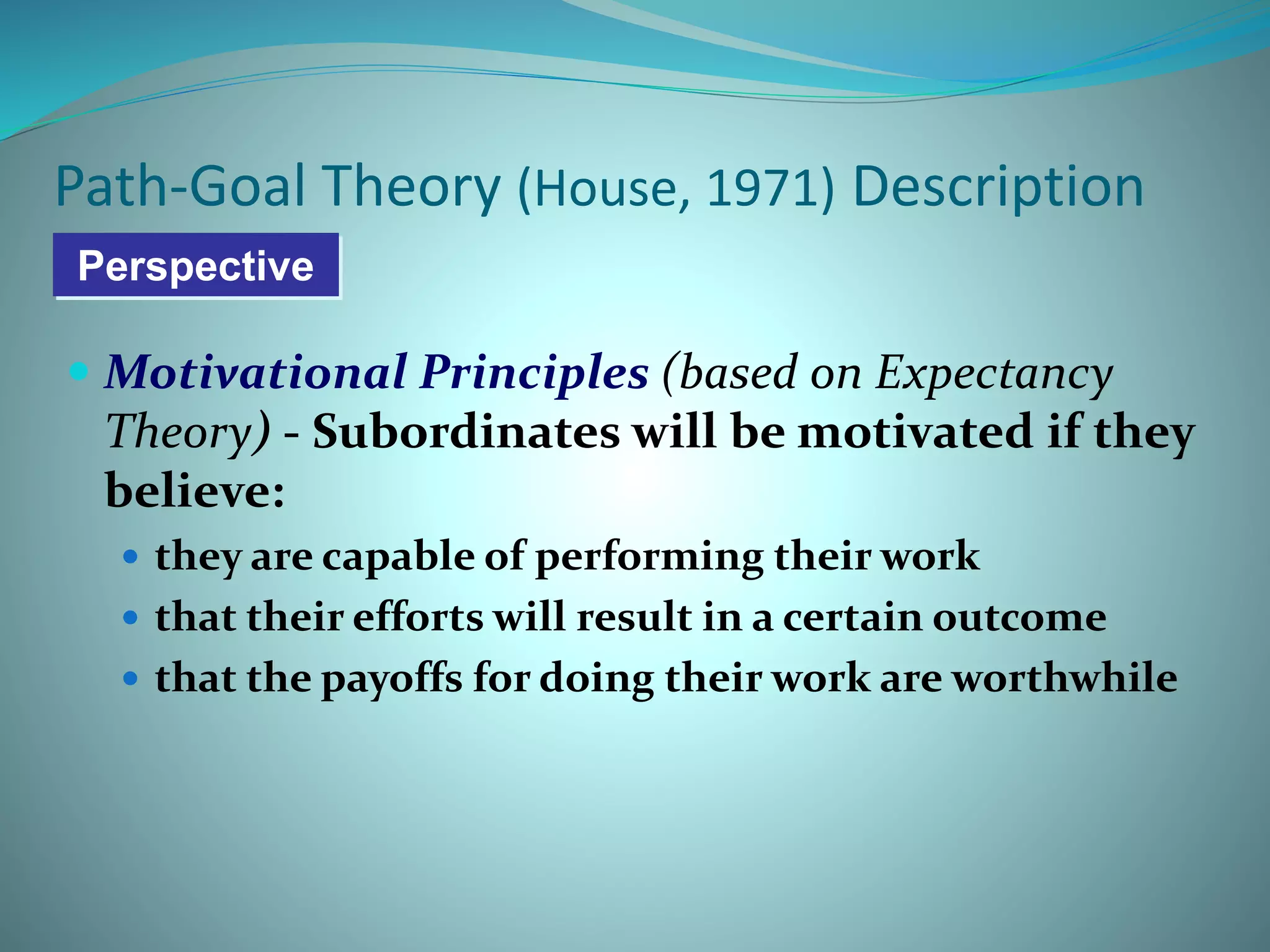 Path goal theory | PPTX