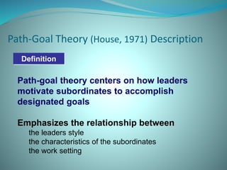 Path goal theory | PPTX