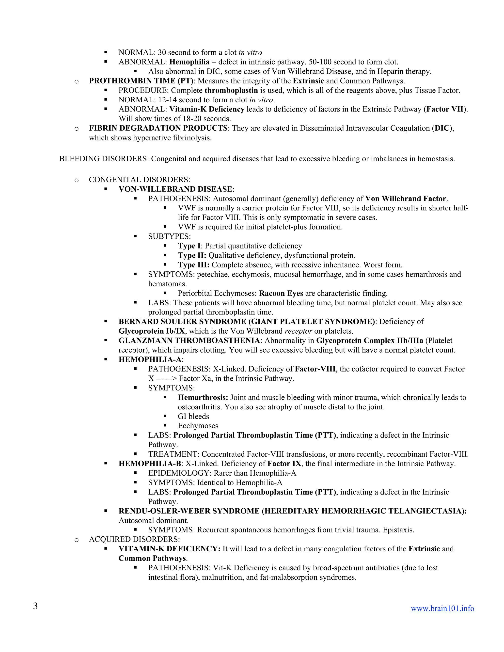 Pathophysiology hematology usmle review notes | PDF