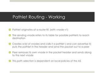 Pathlet routing_Demo2 | PPTX | Computer Networking | Computing