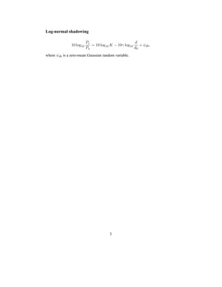 Path loss models | PDF | Computer Networking | Computing