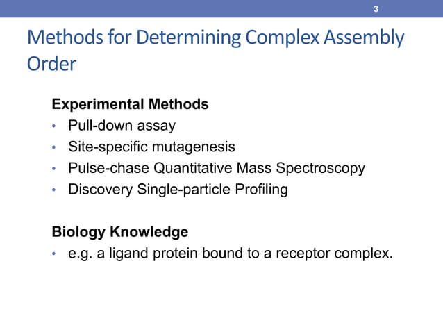 Predicting Assembly Order of Multimeric Protein Complexes | PPT