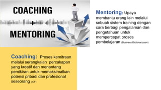 teknik coaching dan mentoring dalam KURMER | PDF