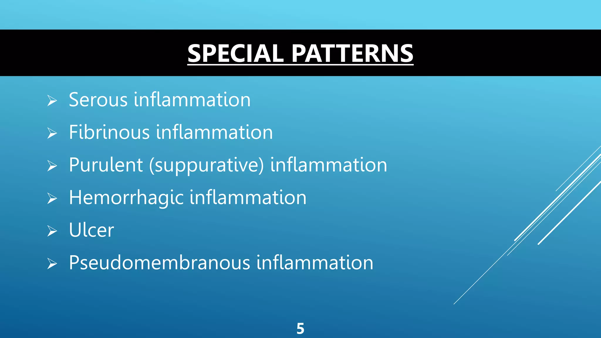 Morphological patterns and outcomes of acute inflammation | PPTX